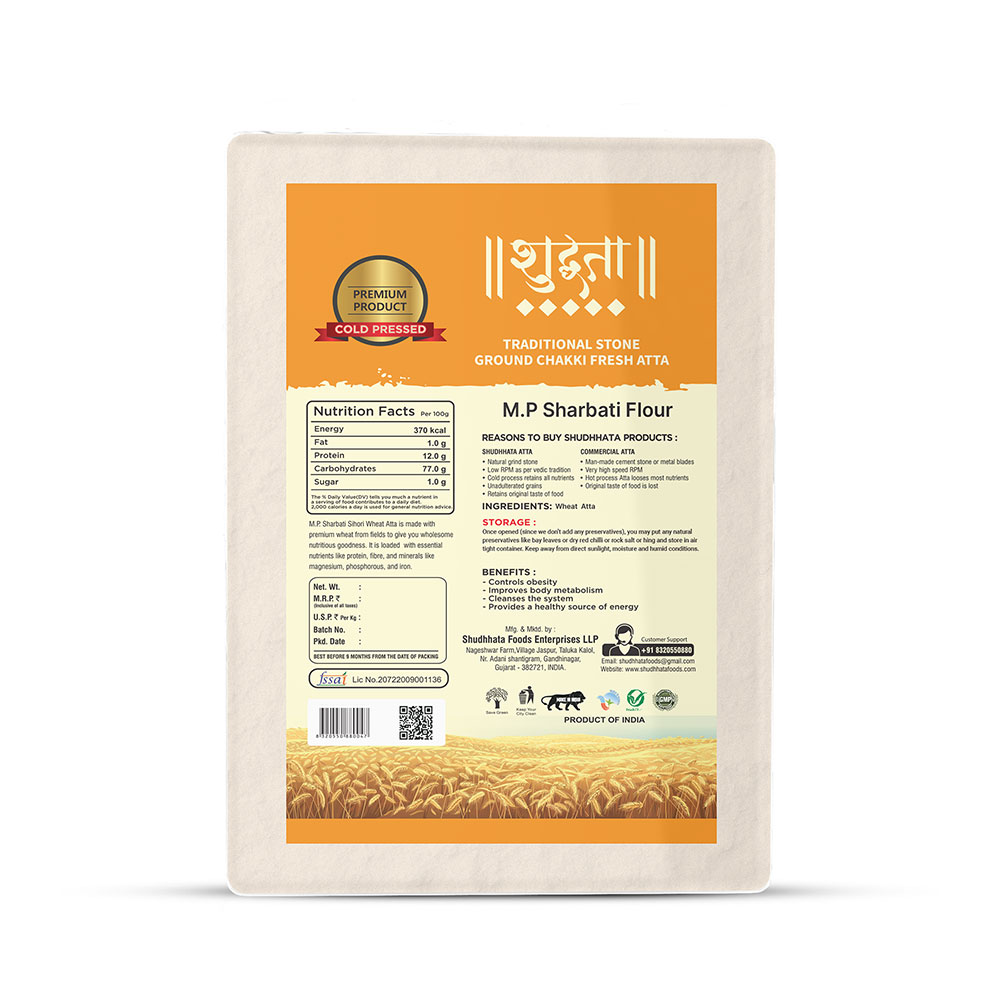 MP Sharbati Wheat Atta – Shudhhata